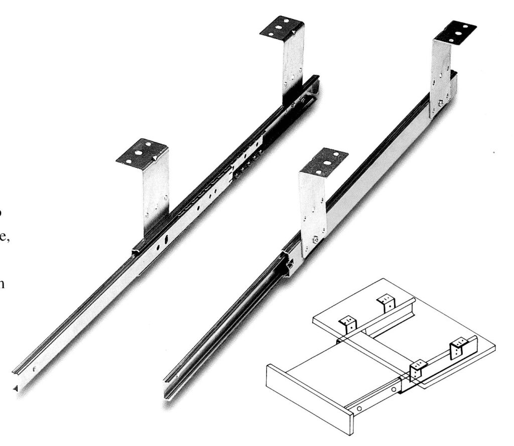 6361-14-BLK 14″ Keyboard Drawer Slide Black, shipping will be added ...